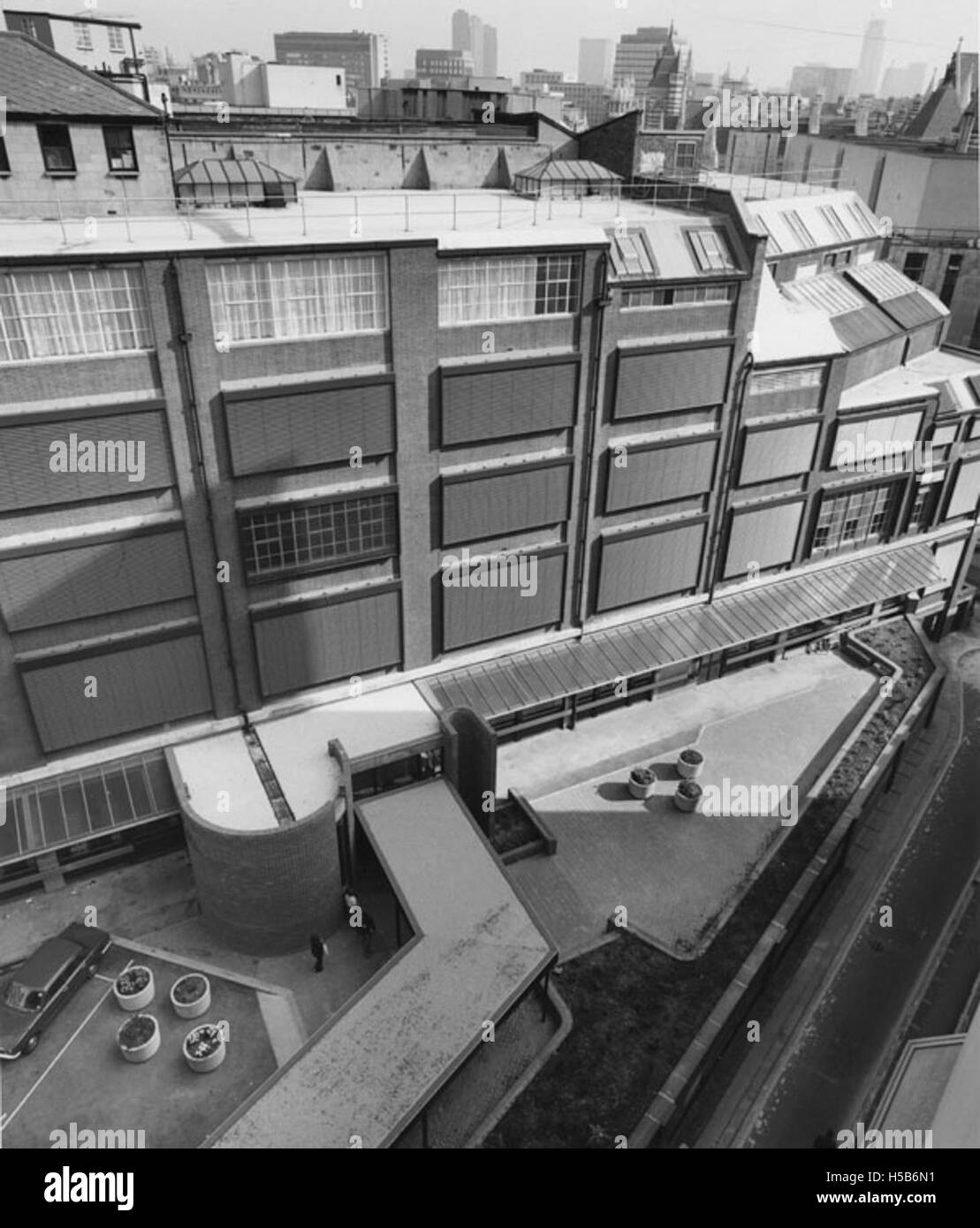 An aerial photograph from 1978 showing the Lionel Robbins Building and ...