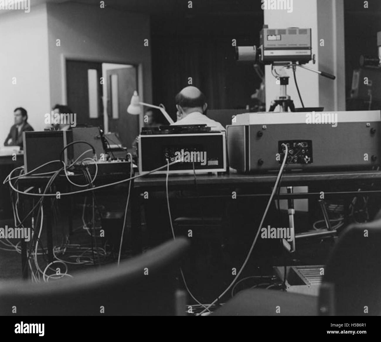 This photograph shows the Internal Audio Visual Aids Conference held on ...