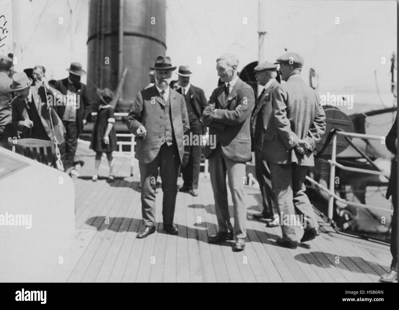 William Beveridge, an influential British economist, is pictured with W ...