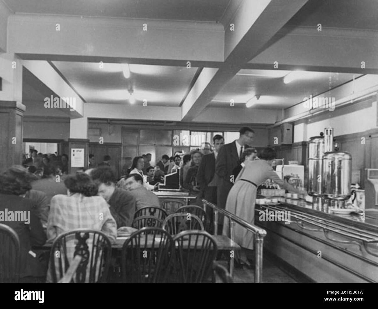 Dining hall in monastery Black and White Stock Photos & Images - Alamy