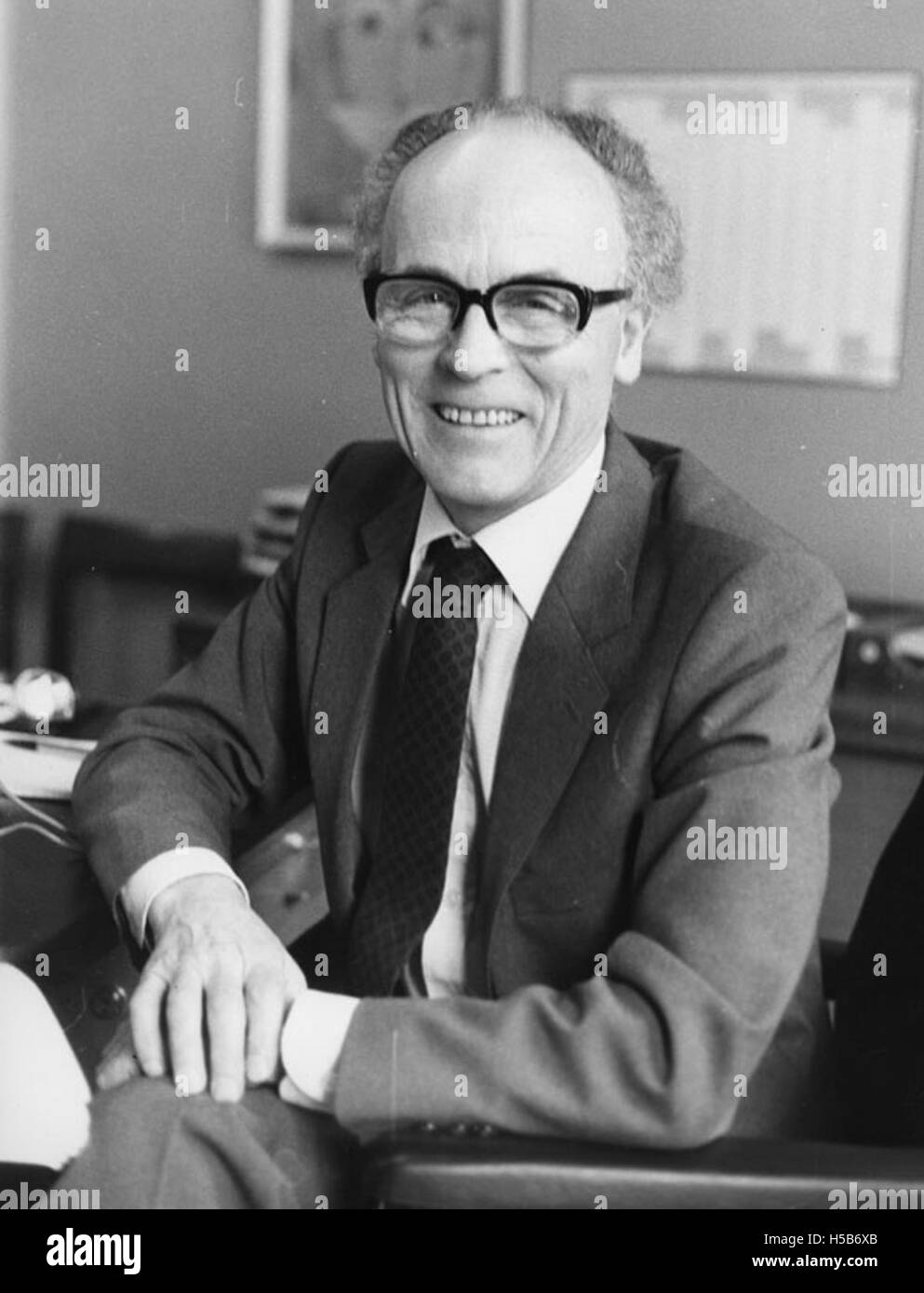 John Alcock is photographed in 1985. He was a renowned individual known ...