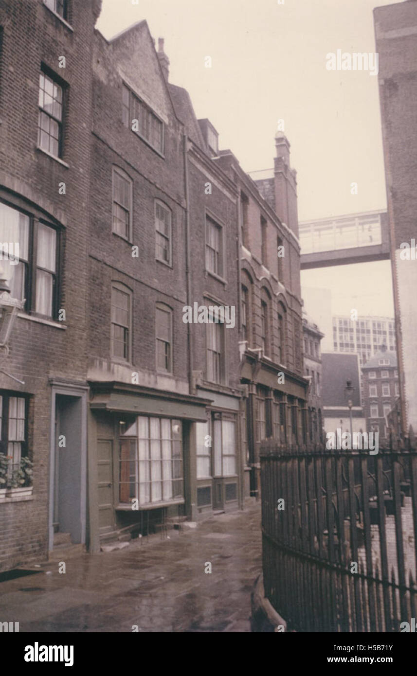 Clements Inn Passage, located in London, is captured in this 1965 ...