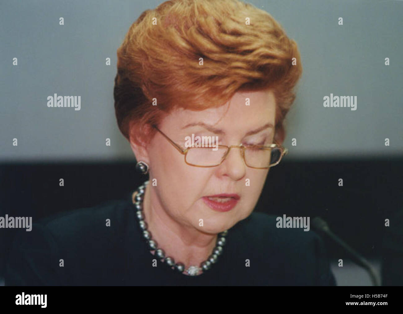 Vaira Vike Freiberga, 27th October 2000 Stock Photo - Alamy