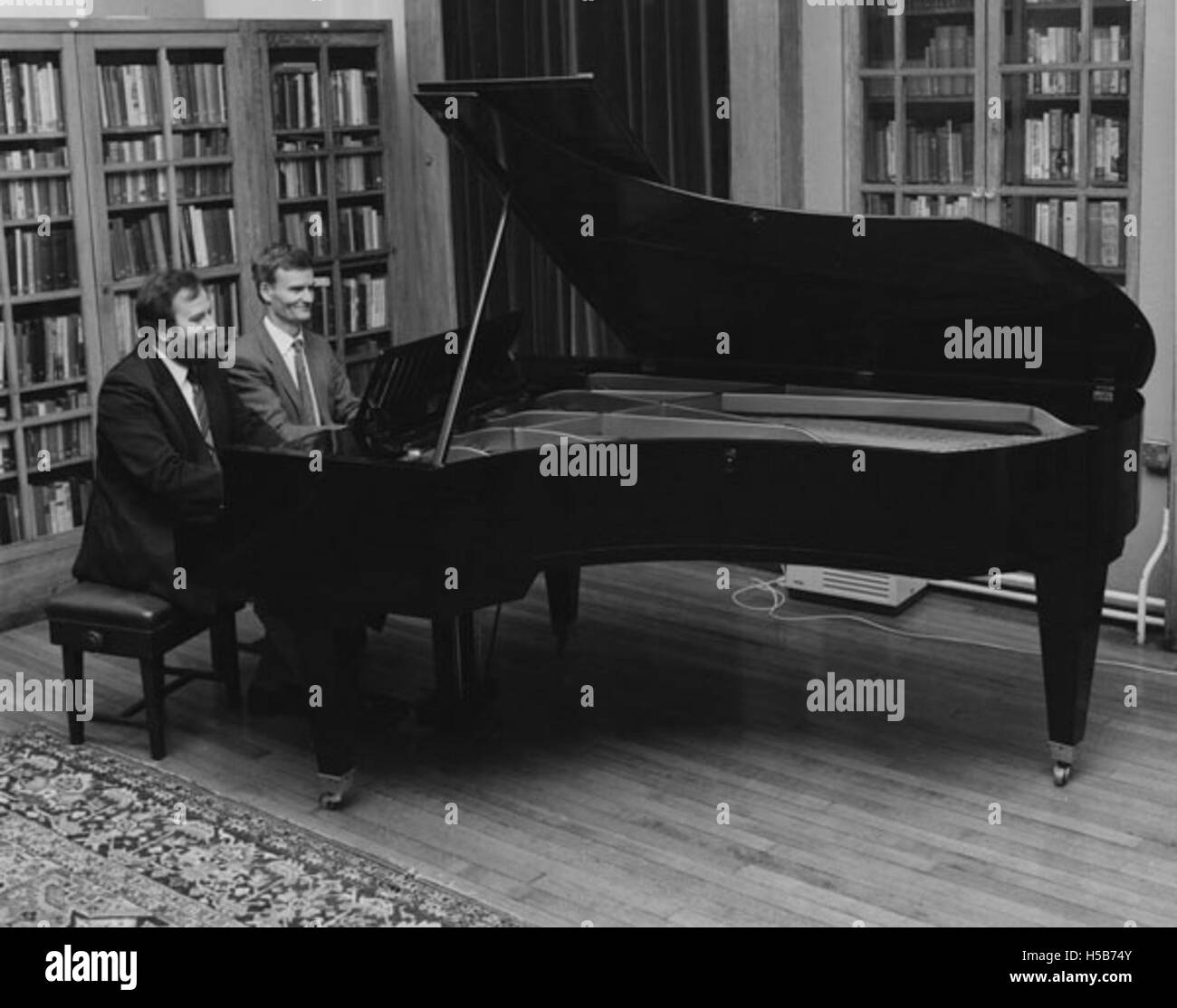 This image shows the Shaw Library in 1986, capturing the library's ...