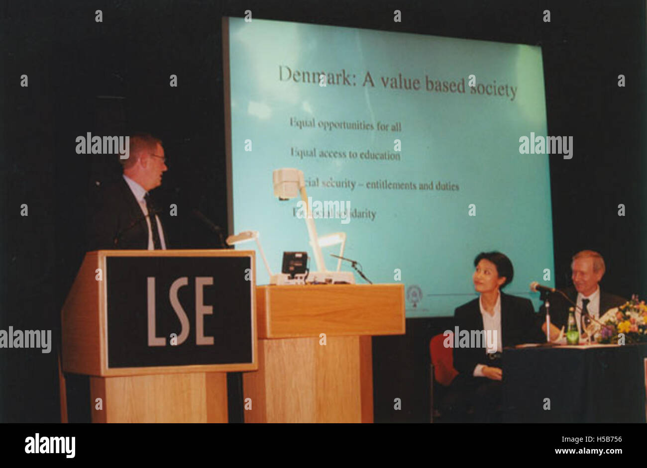 A portrait of Poul Nyrup Rasmussen, the former Prime Minister of ...