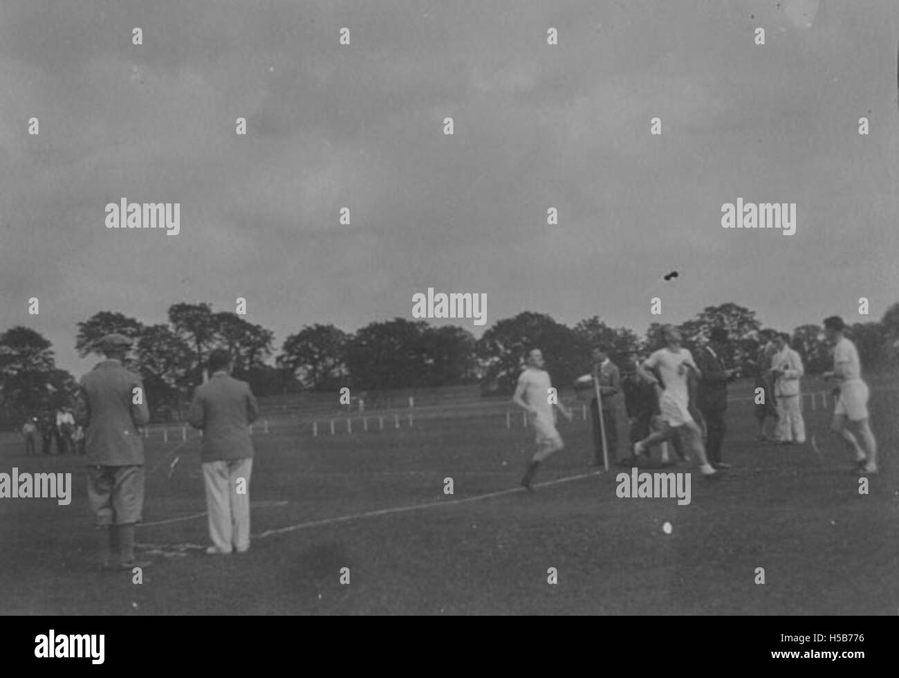 LSE Sports Day, Runners finishing the quarter mile race, 1926 Stock ...