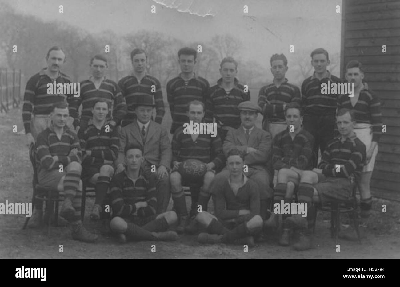 This image captures the LSE Rugby Football Club team from the 1921-1922 ...