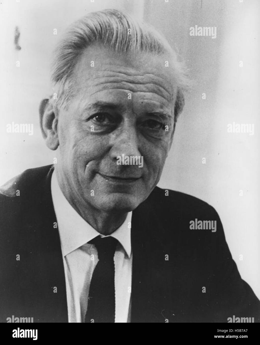 A portrait or image of Sir Walter Adams, likely from around 1965, an ...
