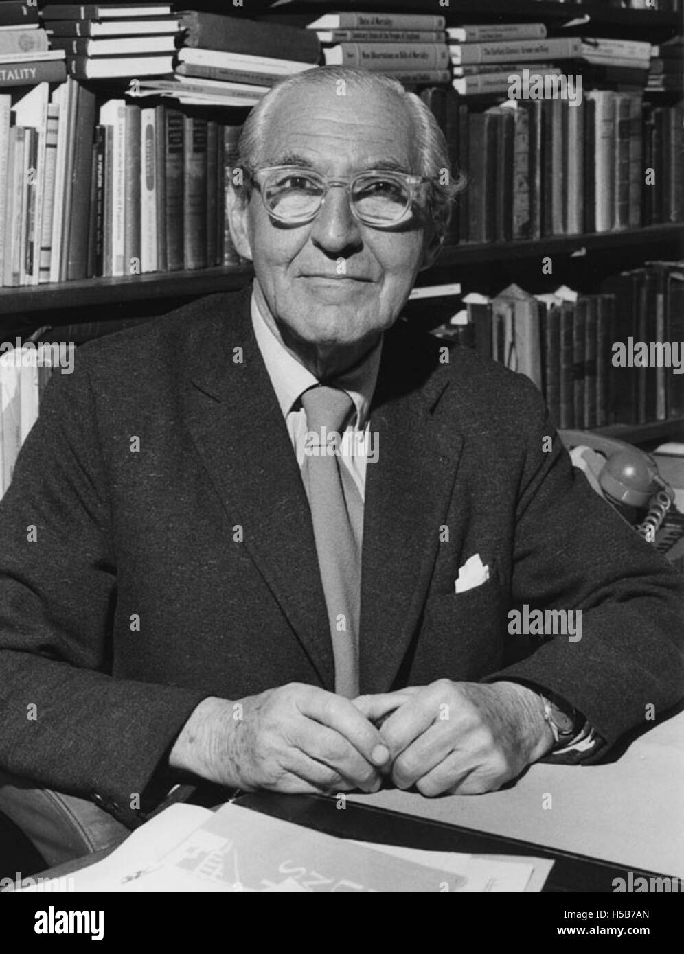 A portrait photograph of David Glass, taken in the 1970s. This image ...