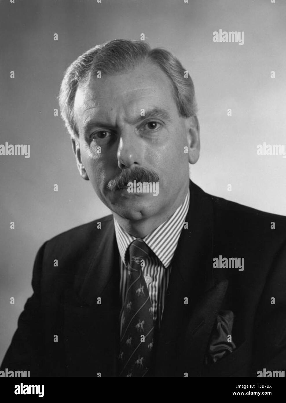 A portrait of David Starkey, a British historian, from the 1980s ...