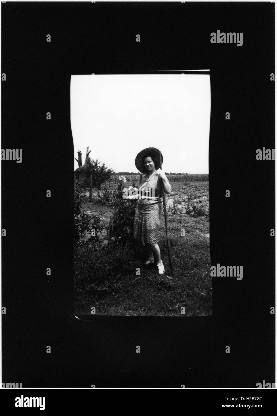 A portrait photograph of an unidentified woman, capturing her image ...