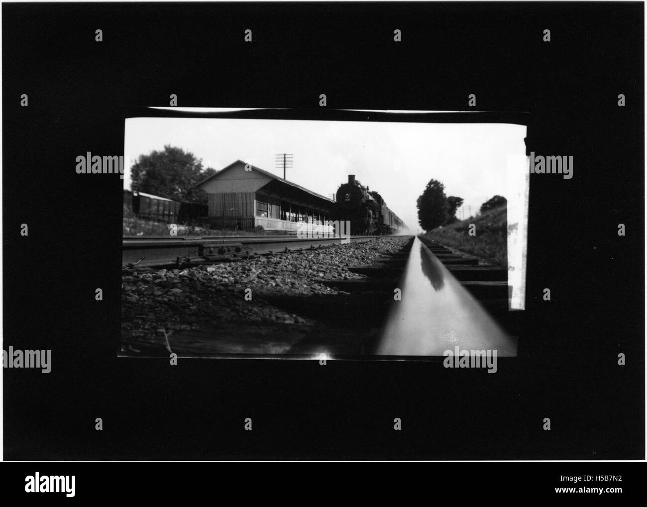 Vintage train tracks photo hi-res stock photography and images - Alamy