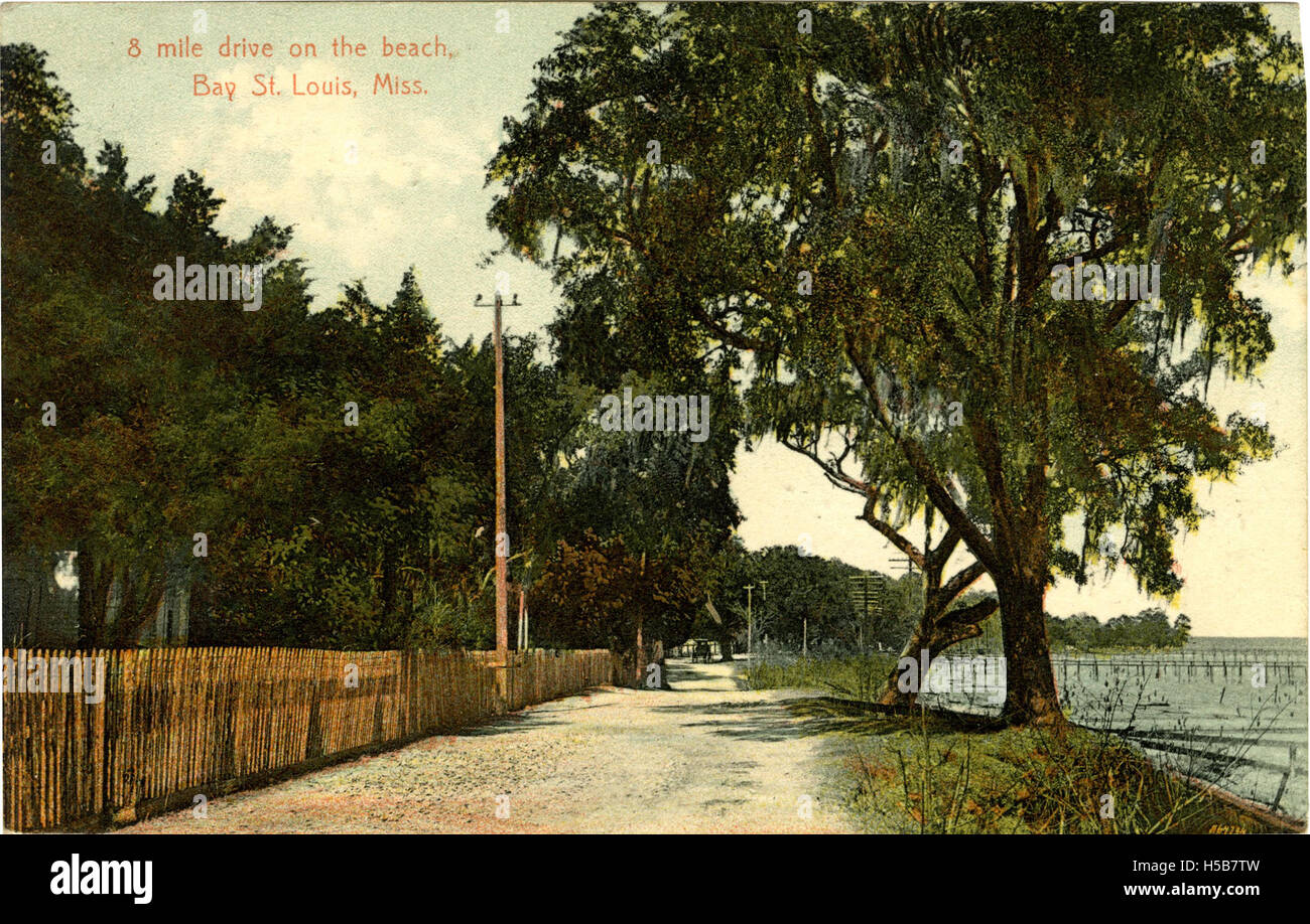 A scenic 8-mile drive along the beach in Bay St. Louis, Mississippi ...