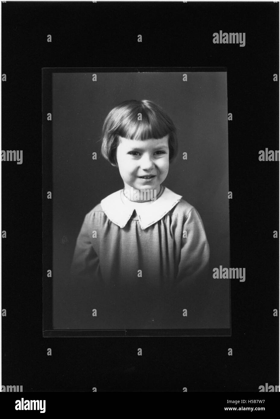 A portrait photograph of an unidentified child, likely from the early ...