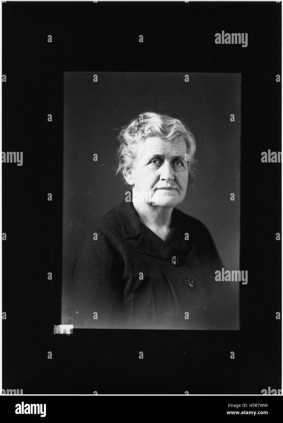 A portrait photograph of an unidentified woman. The image captures her ...
