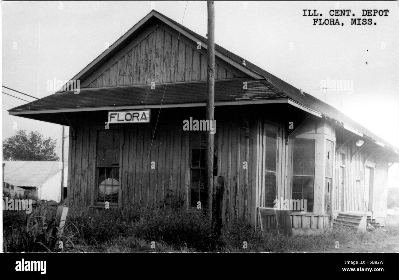 The Illinois Central Depot in Flora, Mississippi, is a historic railway ...