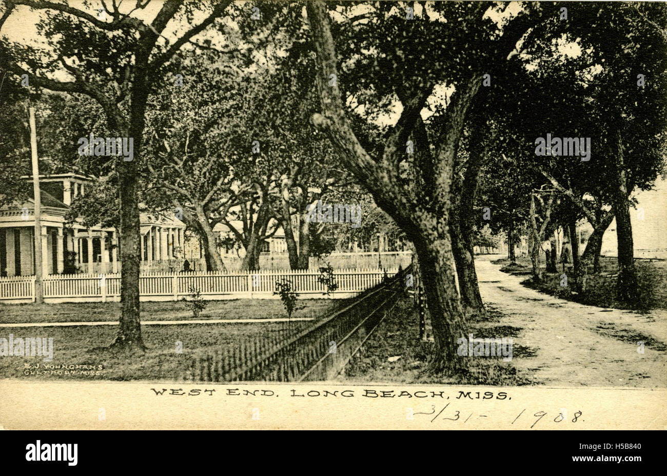 The photograph shows West End, a location in Long Beach, Mississippi ...