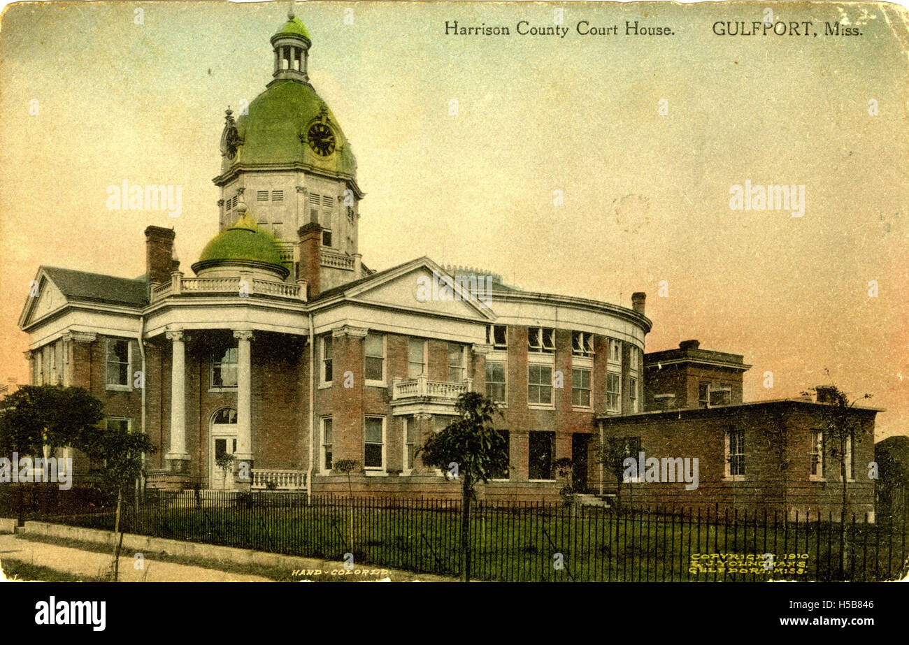 The Harrison County Courthouse, located in Gulfport, Mississippi, is an ...