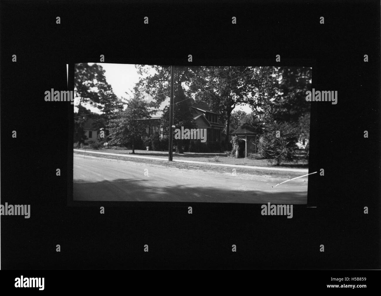 This photograph shows a house, providing a visual record of the ...