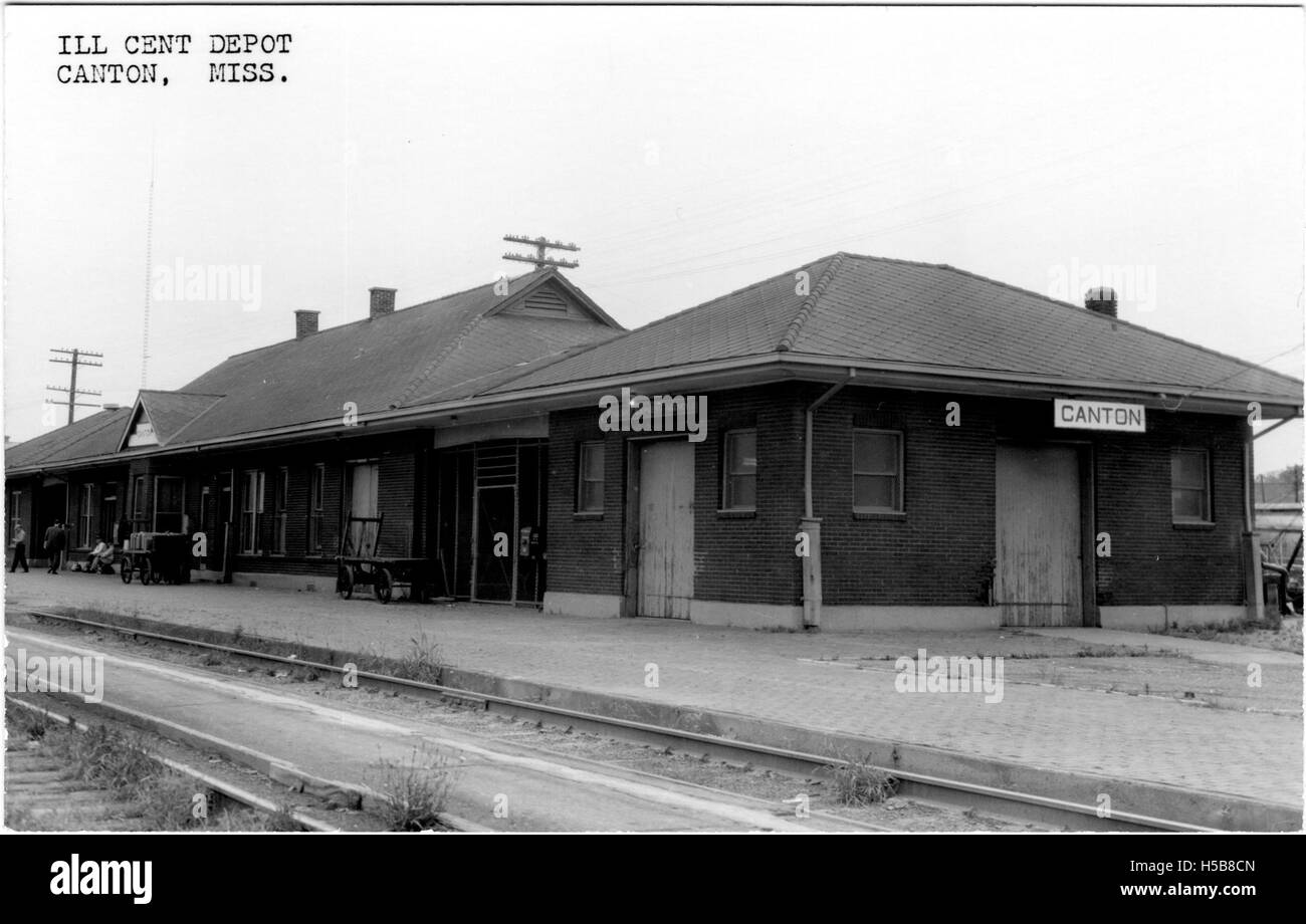 Illinois Central Depot, Canton, Miss Stock Photo - Alamy