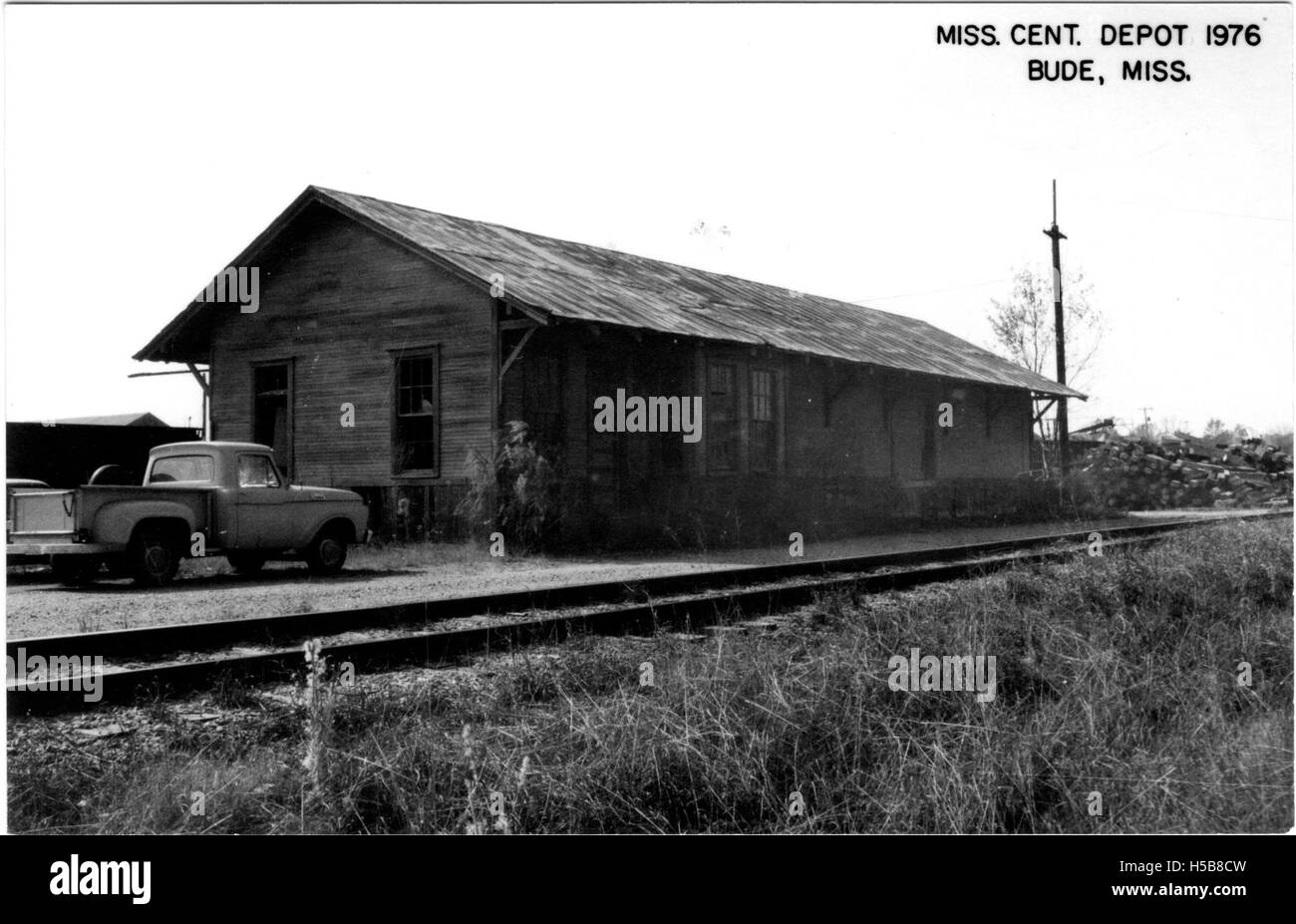 The Mississippi Central Depot, photographed in 1976, is an important ...