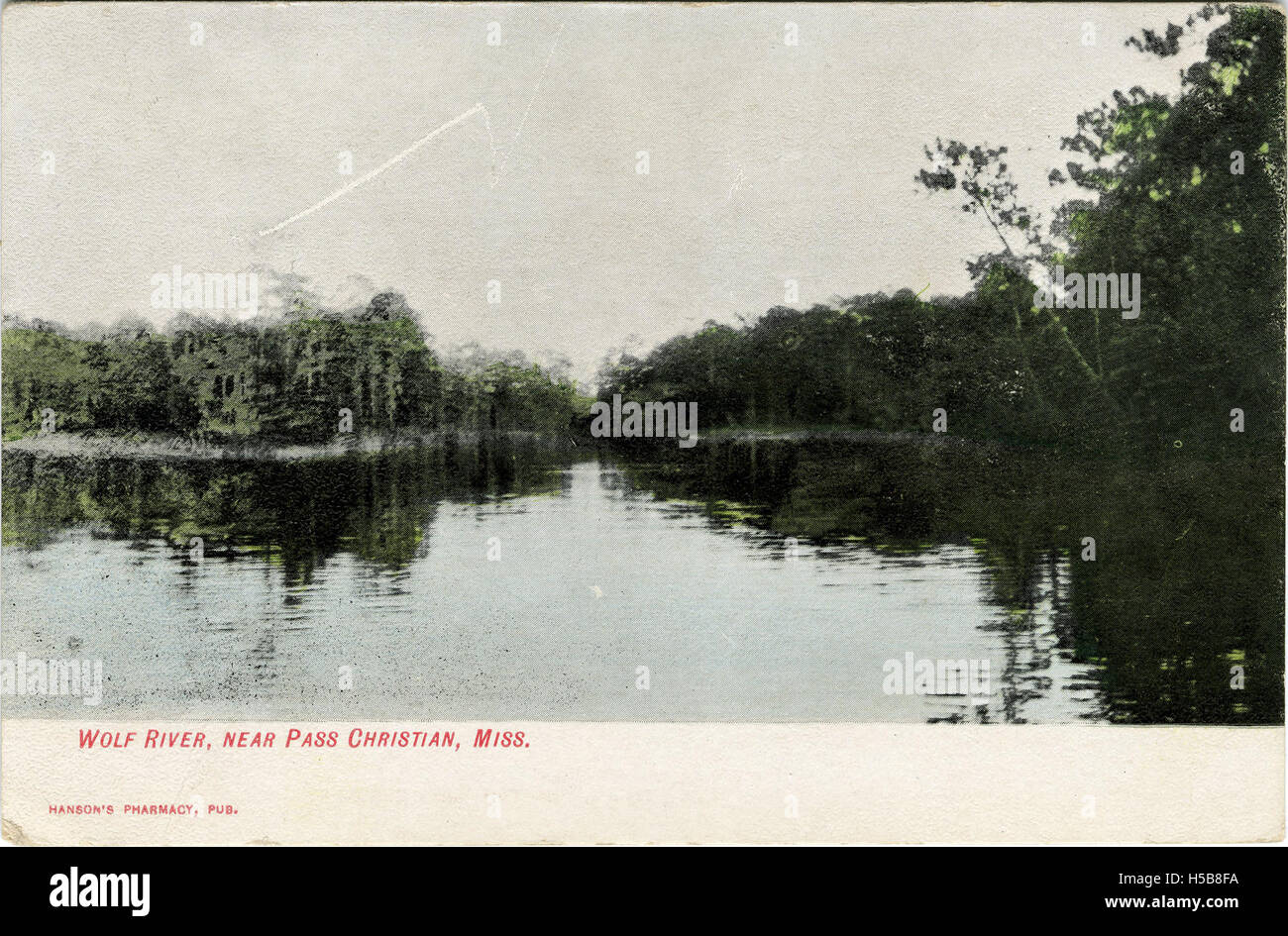 A scenic view of the Wolf River near Pass Christian, Mississippi ...