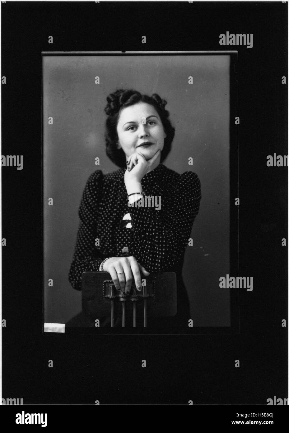 Portrait photograph of unidentified woman Stock Photo - Alamy