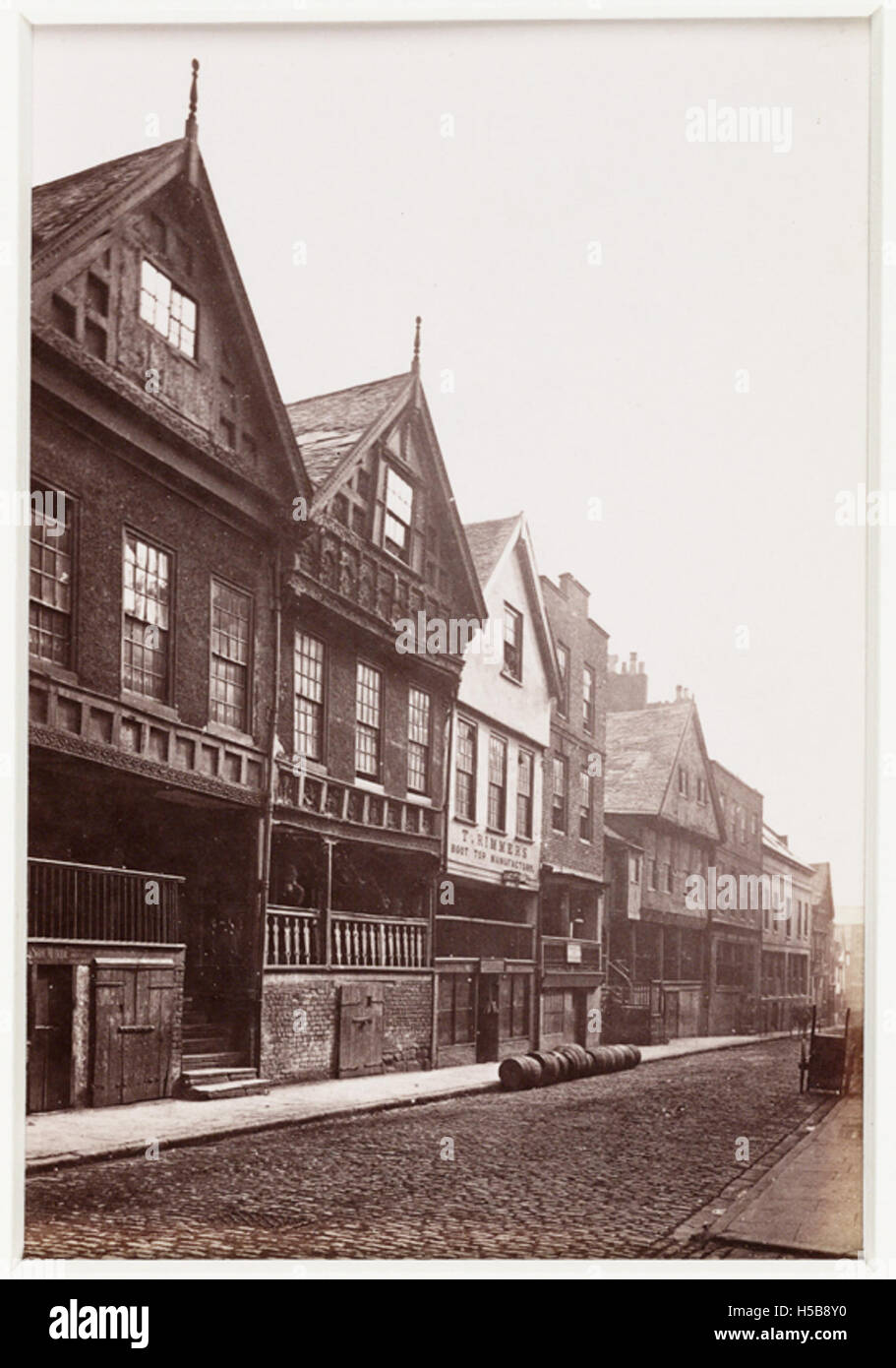 This image provides a view of Watergate Street in Chester, a historic ...