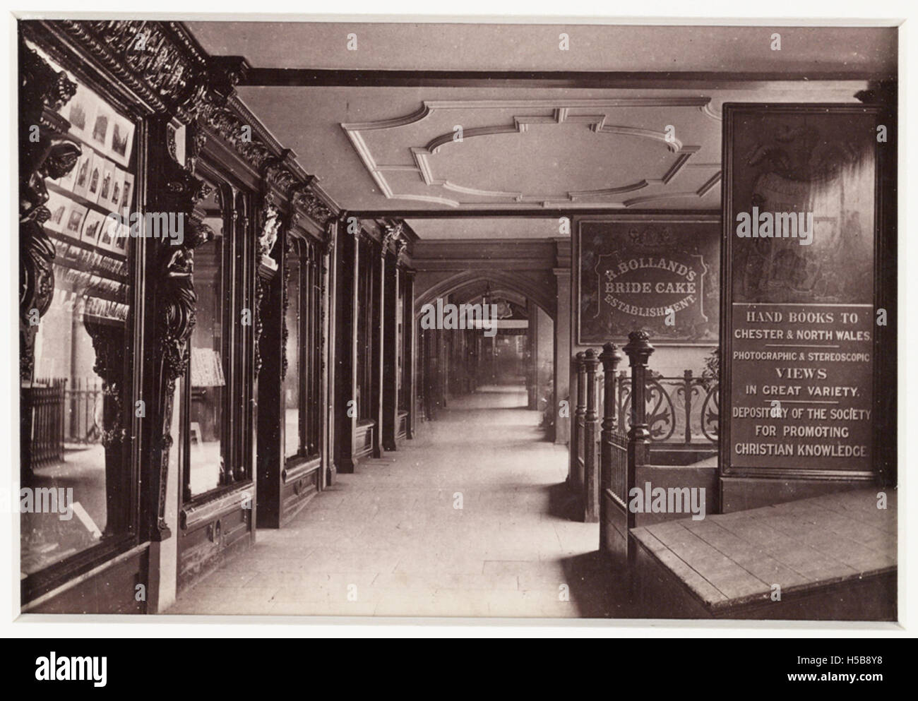 The title references an image or description of Eastgate Row in Chester ...