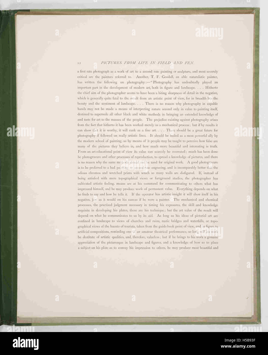 A page from the book 'Pictures From Life in Field and Fen', published ...