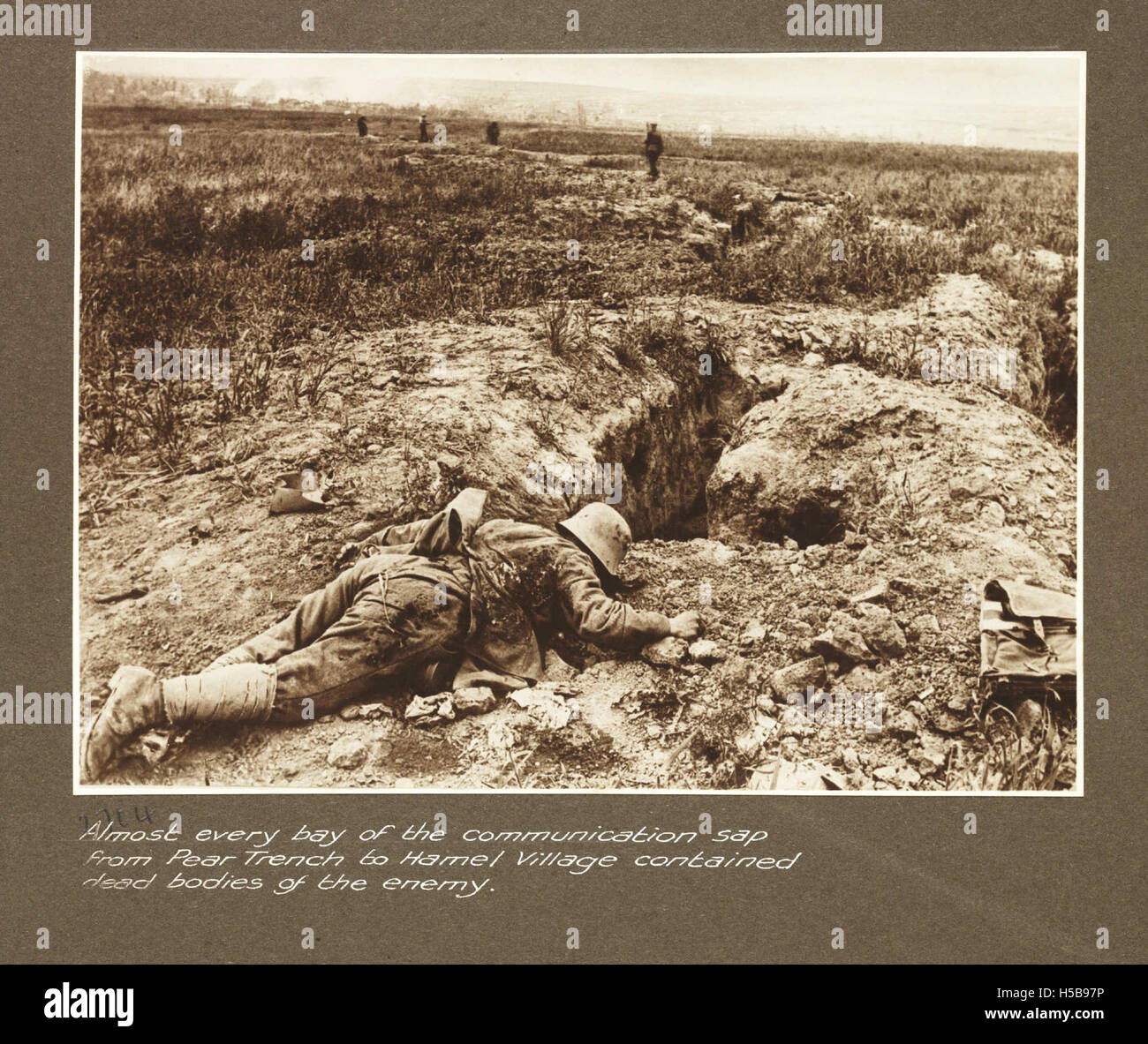 A grim description of a scene from World War I, detailing the aftermath ...