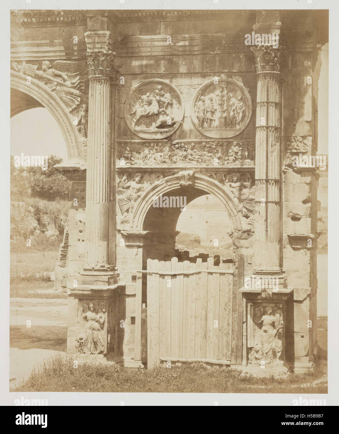 The Arch of Constantine, located in Rome, is a triumphal arch ...