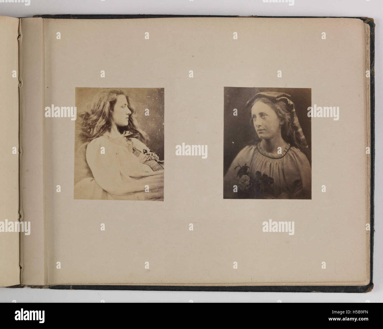 Two portraits from the 1860s: 'Study No.1' of Mary Ryan (1865-66) and ...
