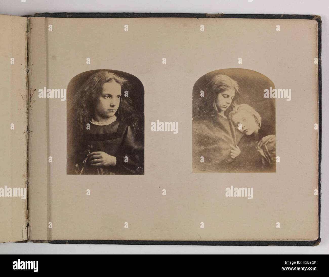 This photograph shows Charlotte Norman (left) in 1868 and Agnes Grace ...