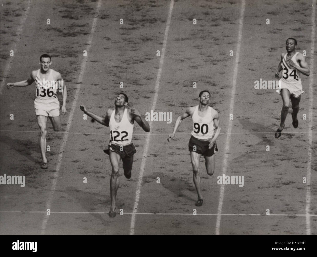 The men's 400 meters final at the 1948 Olympic Games in London was a ...