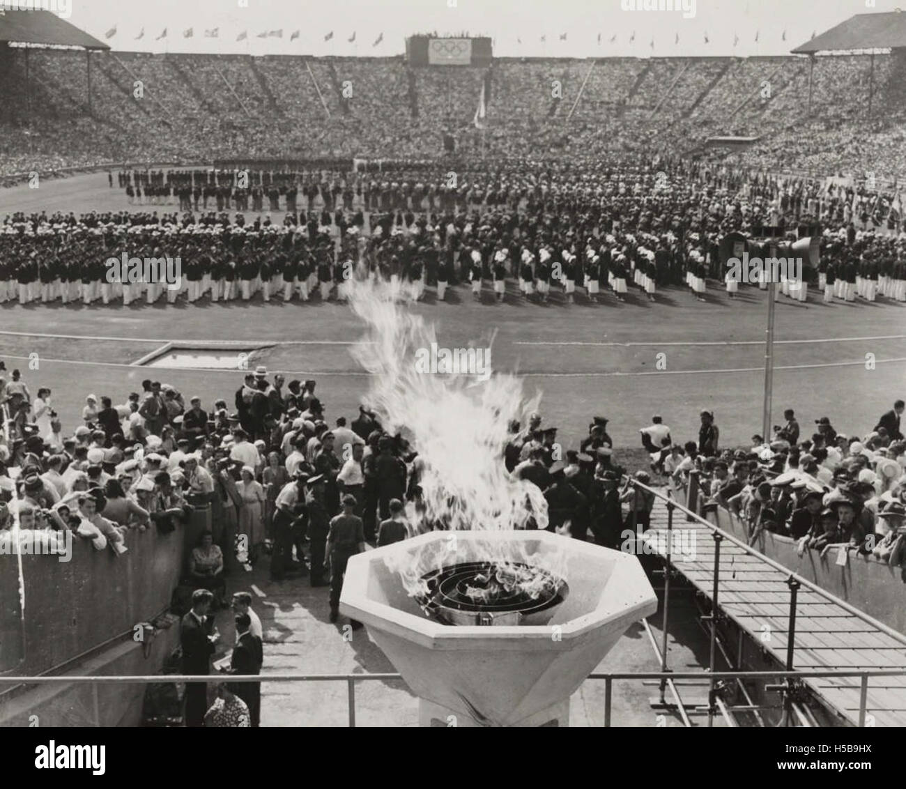 The Opening Ceremony of the 1948 Summer Olympics in London, held on ...