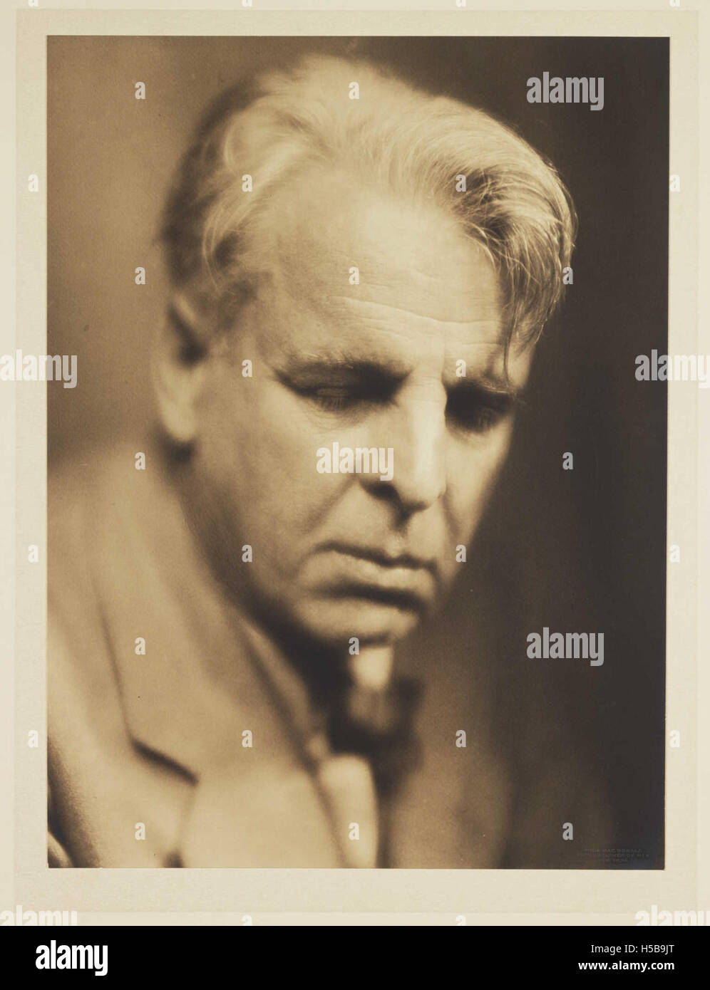 A portrait of W. B. Yeats, the renowned Irish poet, in 1932. Yeats ...