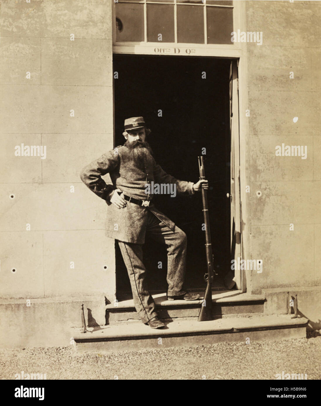 A photograph of Roger Fenton, a renowned photographer, in a volunteer ...