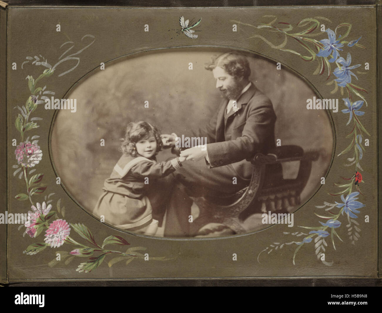 This photograph shows Lilian with her father John, a photographer. The ...