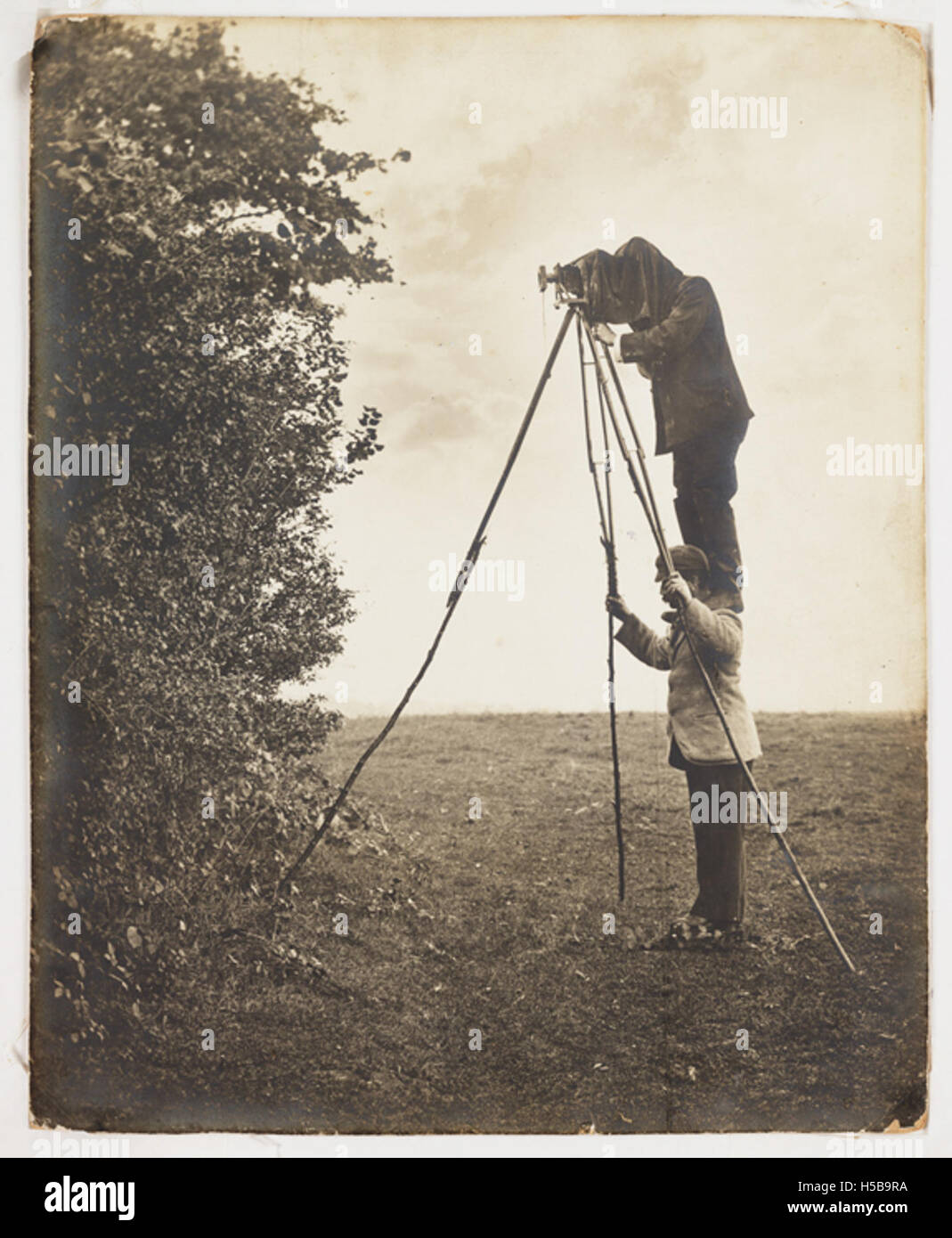 Richard and Cherry Kearton, pioneers in wildlife photography, are shown ...