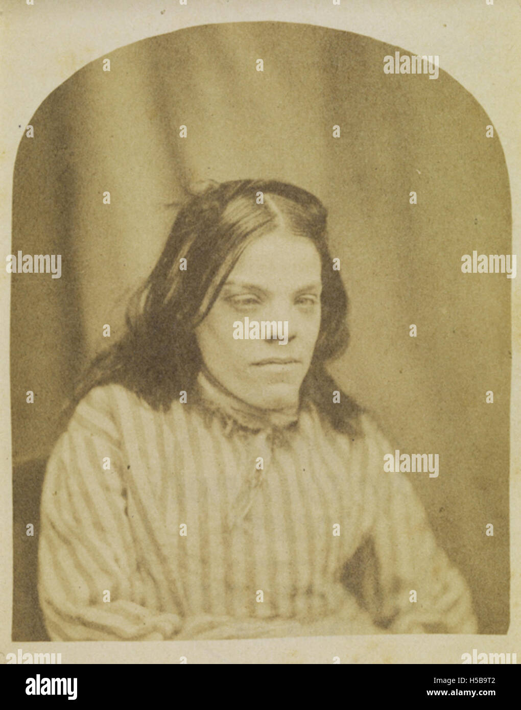 A historical portrait of a patient from Surrey County Asylum, capturing ...