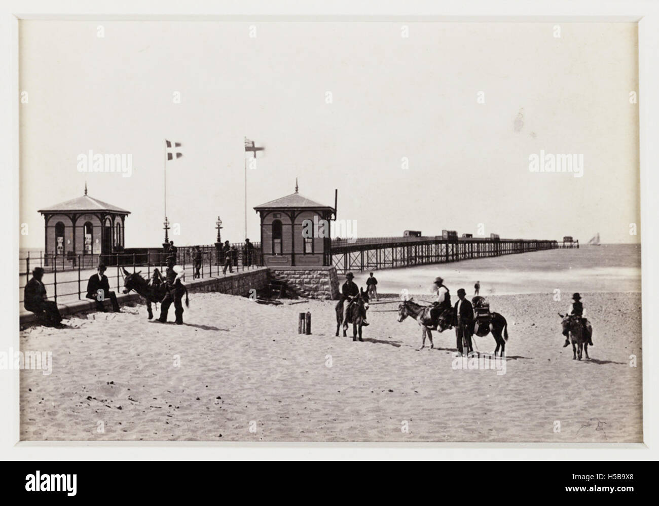 This image showcases the newly constructed pier in Rhyl, a popular ...