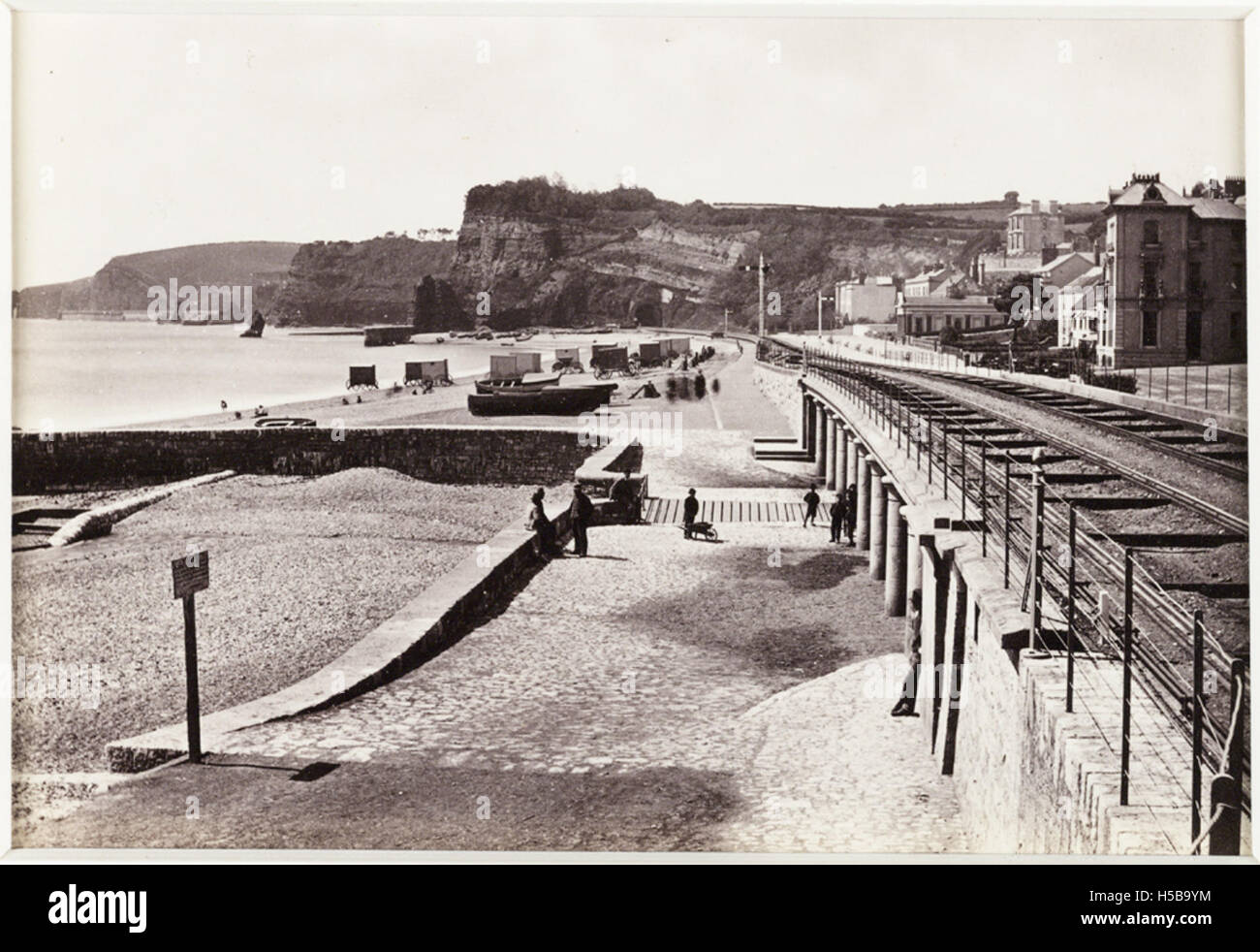 This photograph captures the view of Dawlish, a town in Devon, England ...
