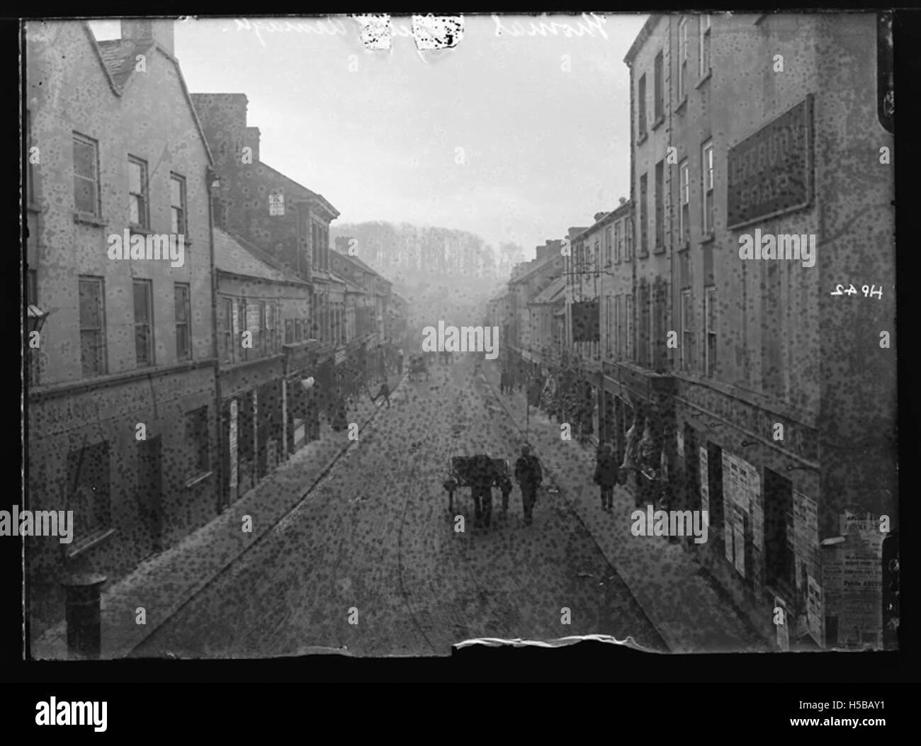A street scene in Armagh, Northern Ireland, showcasing the architecture ...