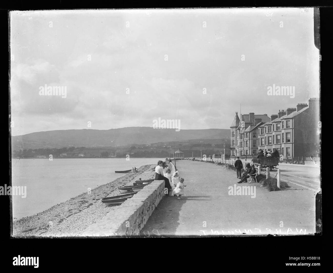 The seafront in Warrenpoint is a coastal area known for its scenic ...
