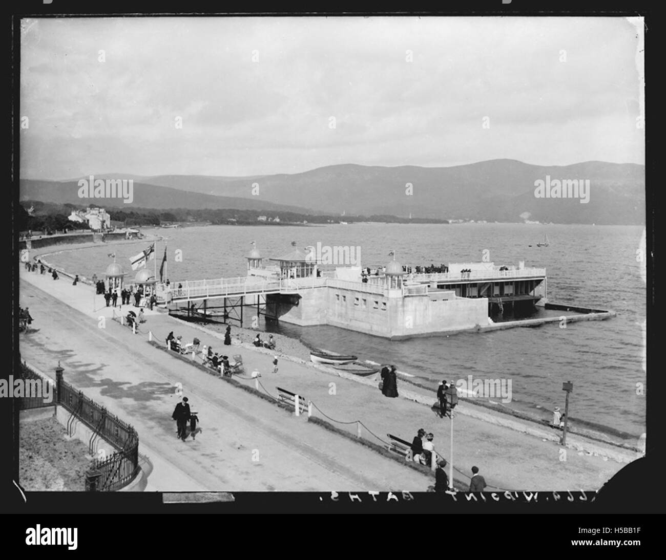 Warrenpoint Promenade in Northern Ireland is a popular coastal walkway ...