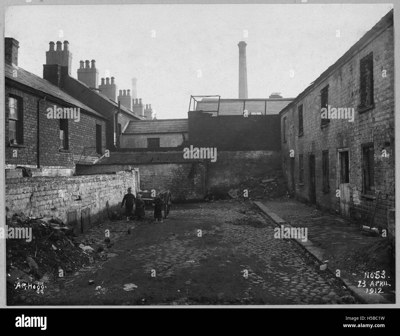 Boundary Street Area; Court No. 94 on plan, Houses No. 95 etc on plan ...