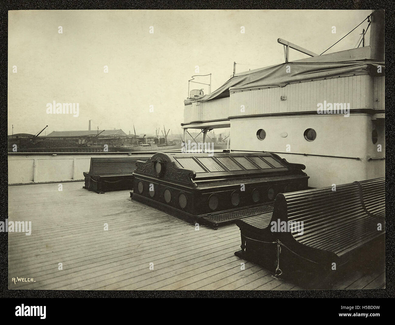 The Britannic, view from deck Stock Photo - Alamy