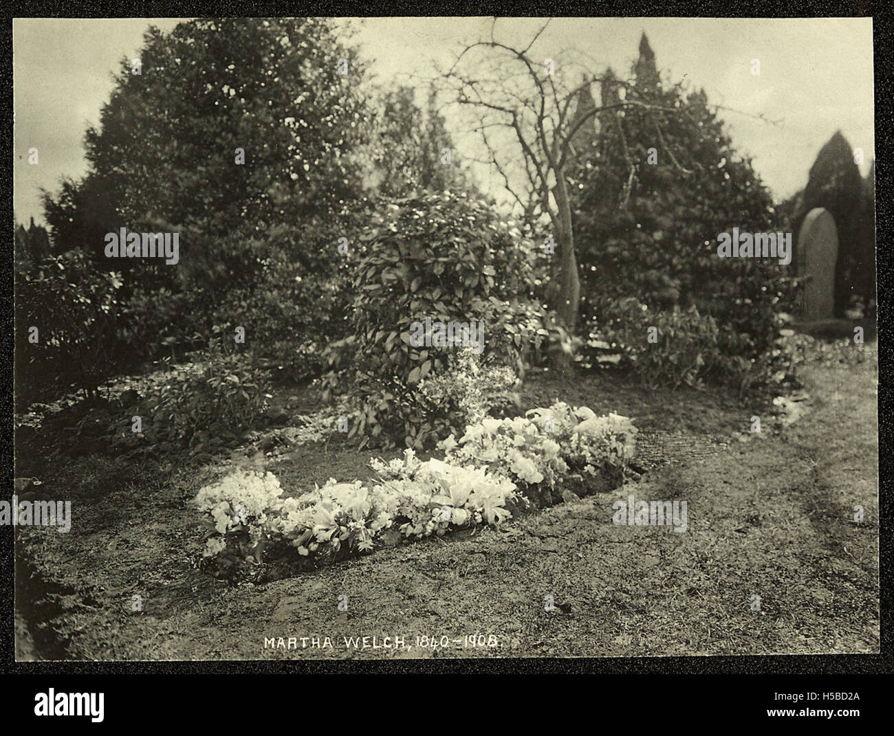 Grave of Martha Welch Stock Photo - Alamy