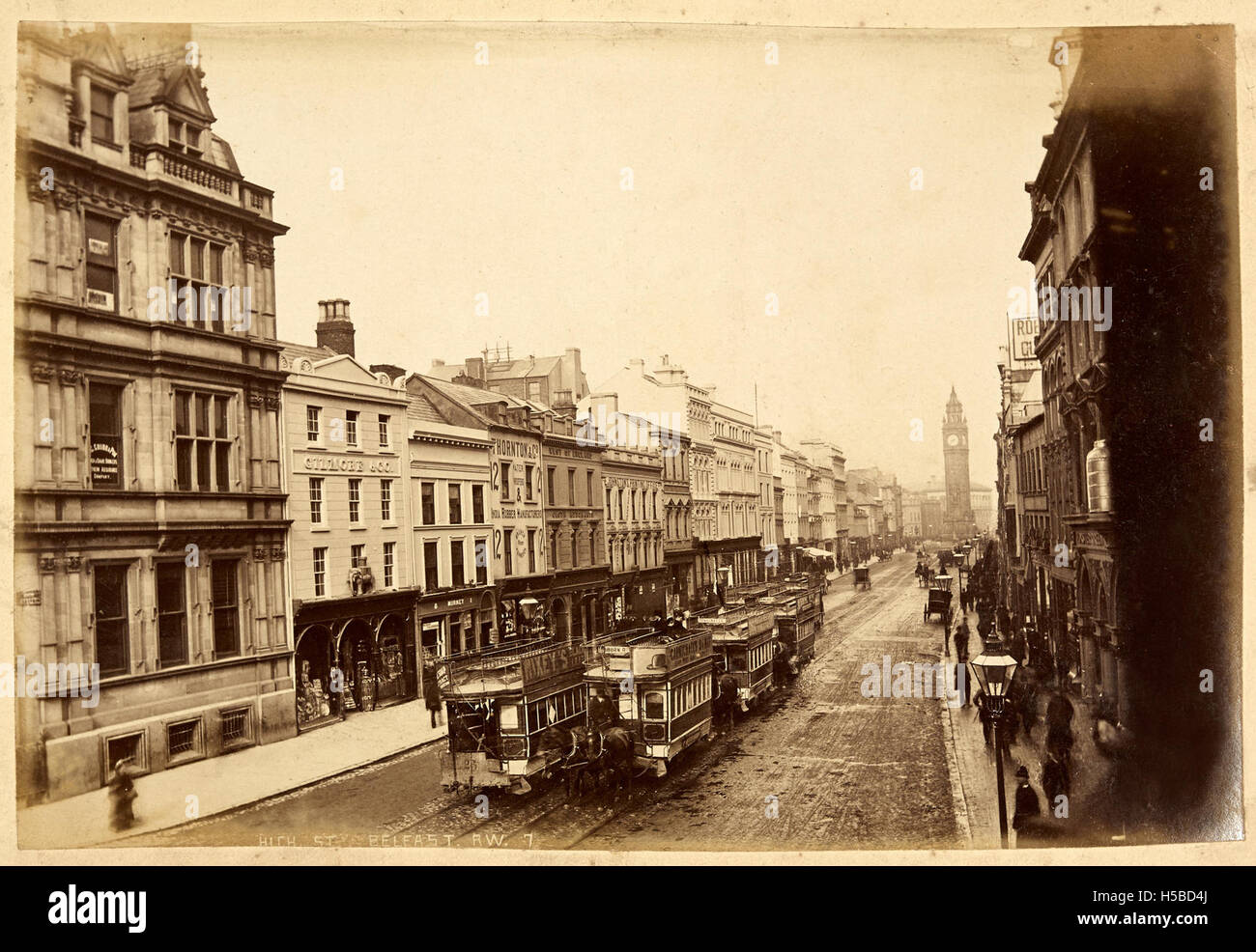 High Street, Belfast Stock Photo - Alamy